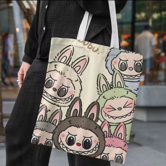 Labubu | Bags | Labubu Canvas Tote Bag 6x14 | Poshmark